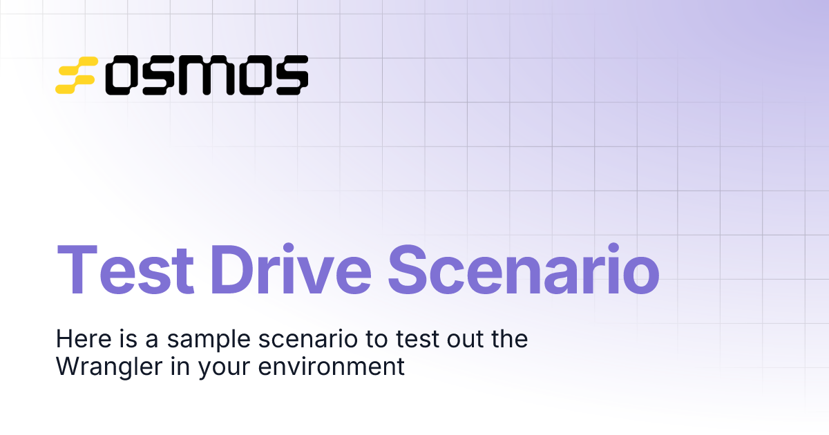 Test Drive Scenario | Osmos Agentic AI